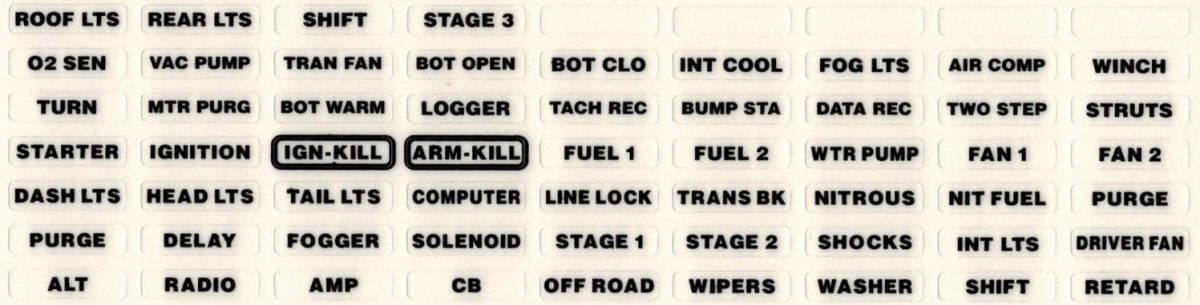 Custom Label Set - Auto Rod Corporation